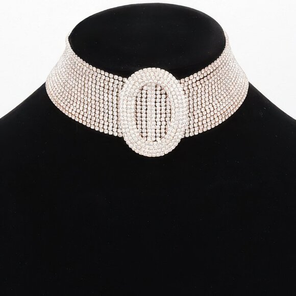 BB Boutique | Jewelry | Rhinestone Necklace | Poshmark